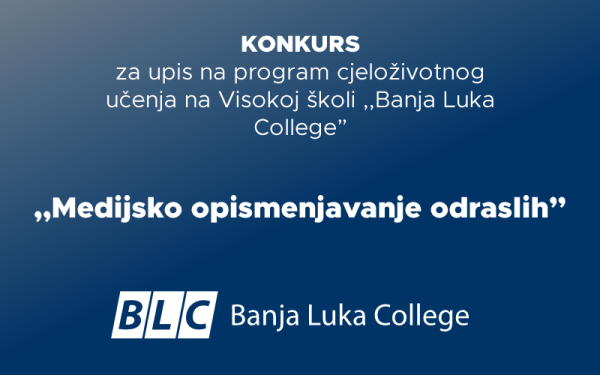 KONKURSI za upis na program cjeloživotnog učenja na Visokoj školi ...